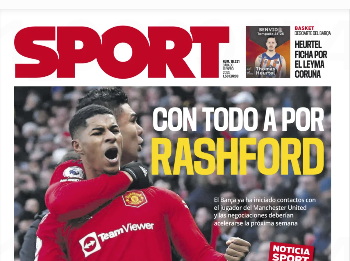 Shock swoop for Manchester United player is front page story - Going ...